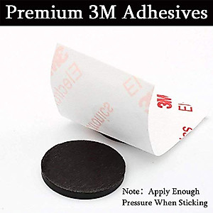 HOUSE AGAIN Round Magnets with Adhesive Backing, Adhesive Magnets for Crafts, Small Sticky Magnetic Dots for DIY Projects, Hanging & Organizing Light Objects, 100 Pcs 20x2mm