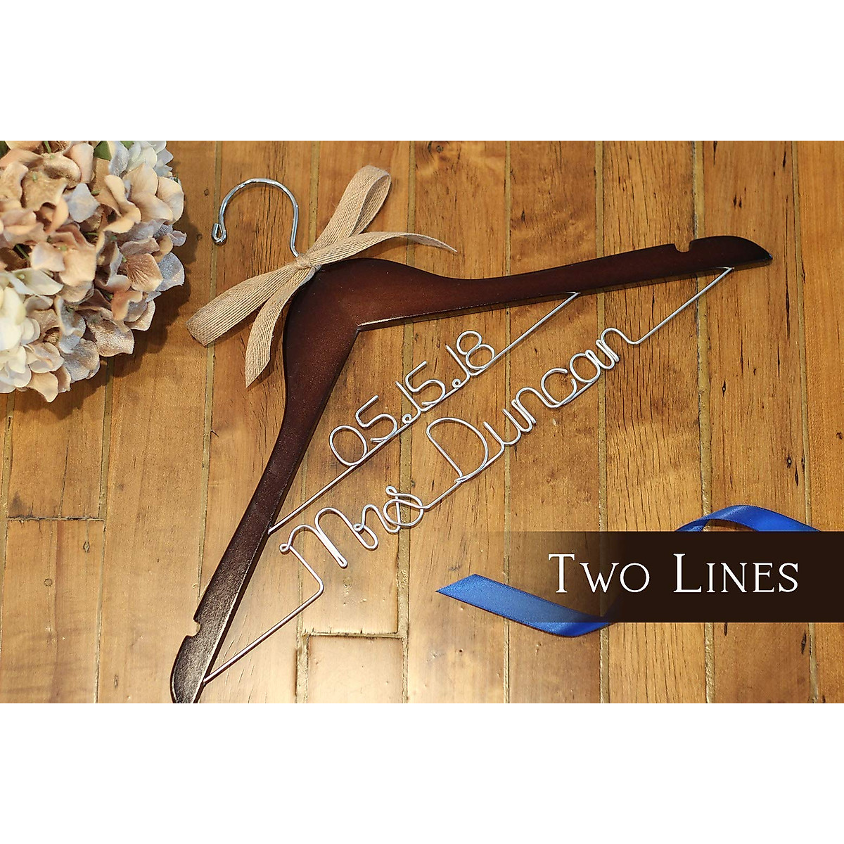 Bridal Hanger, Wedding Hangers, Personalized Bride Hanger, Unique Hanger, Mrs Hanger, Custom Hanger