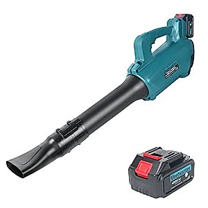Meetwantes Cordless Leaf Blower with Battery and Charger 450CFM 120MPH Leaf Blower Cordless for Cleaning Lawn, Yard, Garage, Patio & Sidewalk