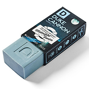 Duke Cannon Big Brick of Soap Midnight Swim - Refreshing Aquatic Scent with Green Top Notes, 10 oz. Men's Soap Bar (Pack of 3)