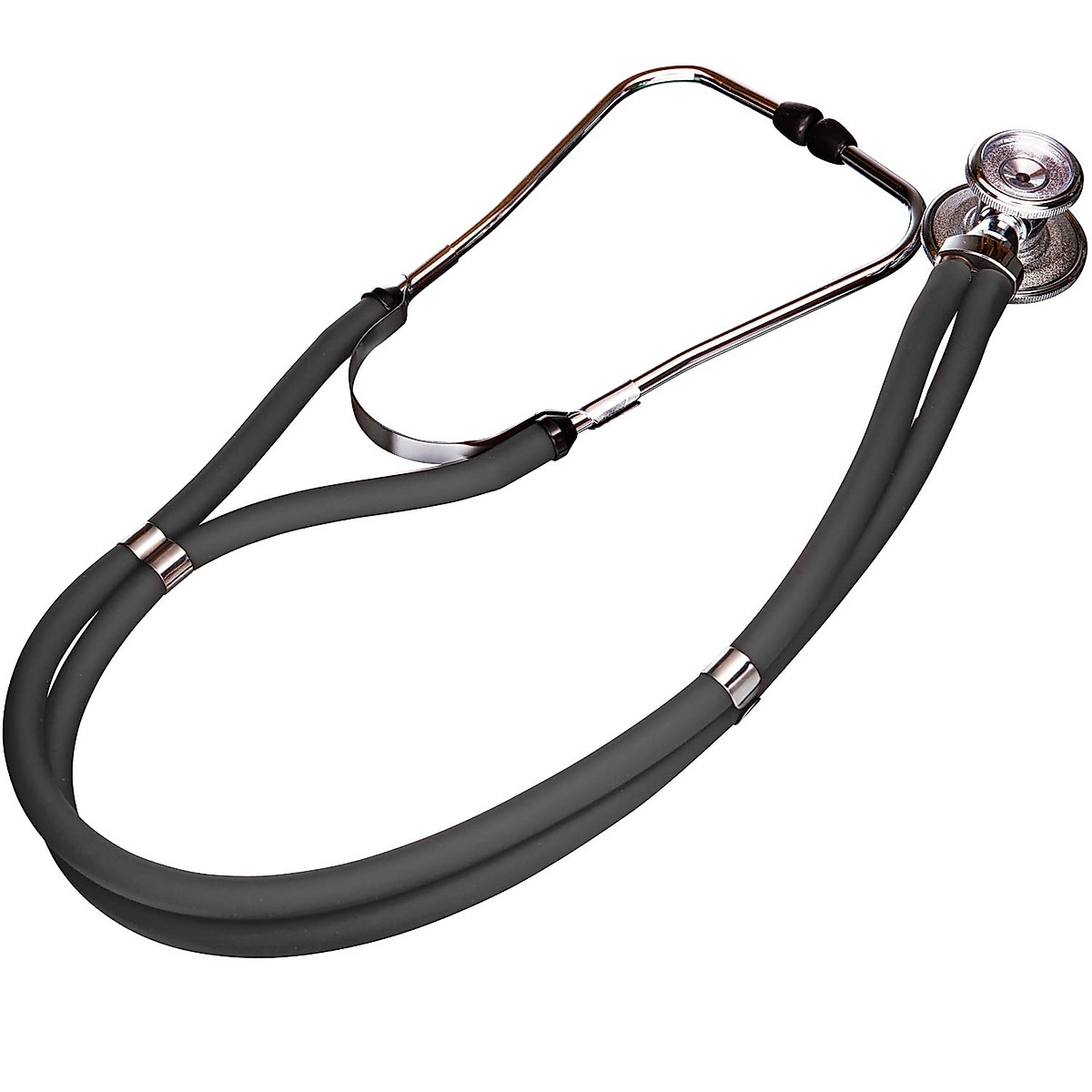 Novamedic Dual Head Sprague Rappaport Stethoscope, Black, 30-inch First Aid Stethoscope for Nurses, Doctors, ETMs, Nursing Homes, Cardiac Diagnostic, Cardiology and Medical Supplies Kit