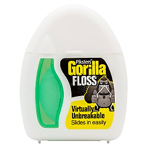 Piksters Gorilla Extra Strong Fine Thread Scrubbing Dental Floss. 30m