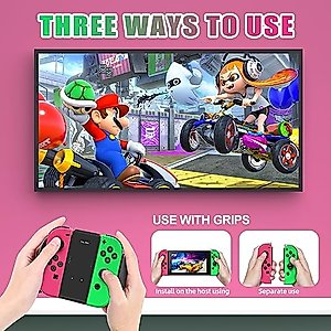 DILITT Gamepad Controllers for Nintendo Switch,Left Right Controller Replacement for Switch/Lite/OLED,Switch Controllers Gamepad Supports Screenshot/Wake-up Function/Motion Control（HL）