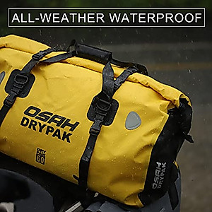 BORLENI Motorcycle Dry Bag Waterproof Motorcycle Luggage Bag Motorcycle Duffel Bag for Skiing Travel Hiking Camping Boating Riding Fishing (Camouflage,40L)