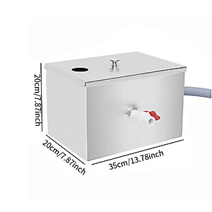 Fenteer Stainless Steel Grease Trap for Effective Kitchen Waste Management