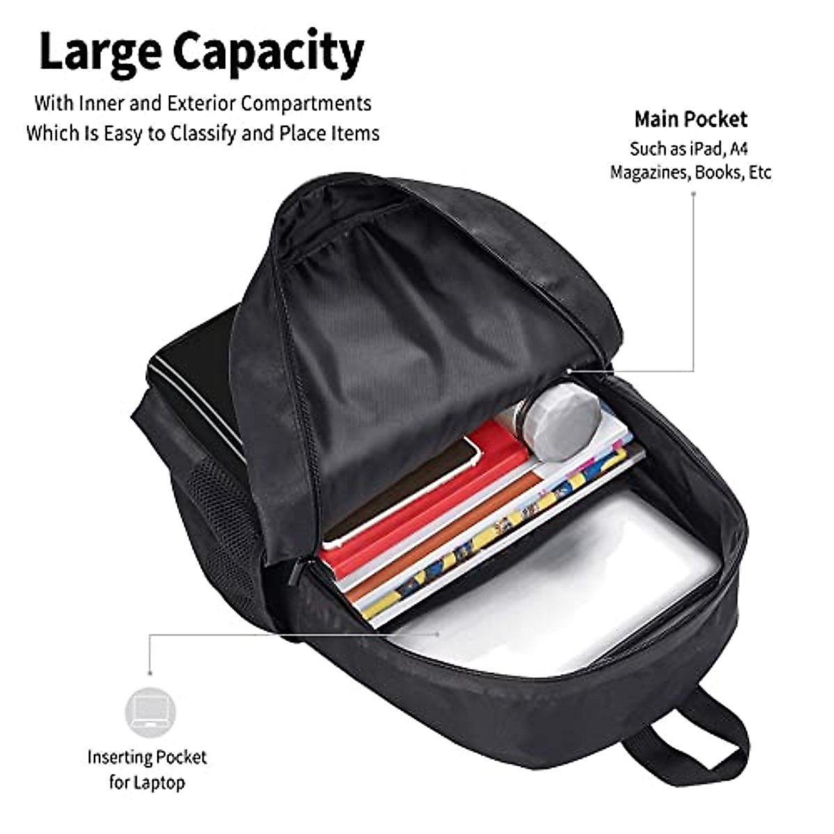 ANTKING Las Vegas Backpack Customized High capacity Personalized Any Name and Number Fans Gifts for Kids Men