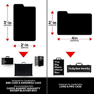 CardKingPro Playing Card Dividers by Pack 16pcs | Writable Tabs | 100 x 70mm | Tabbed Index Cards | Designed for Long & PRO Edition Cases