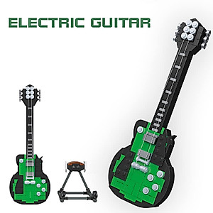 Apostrophe Games Guitar & Violin Building Block Sets - Musical Instruments, 422 Pieces - Compatible with The Major Brand Building Bricks