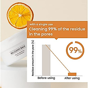 [heimish] All Clean Balm Mandarin - 4.0 fl oz/120ml - Transforming Cleansing Balm to Oil and Milk - Removes Waterproof Makeup, Blackheads, Sebum - Mild Cleansing - Refreshing Citrus Scent - Natural Color - Vegan - Korean Skincare