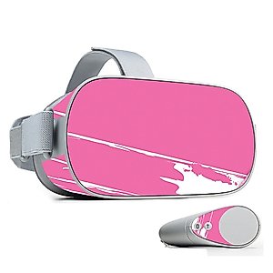 MightySkins Skin Compatible with Oculus Go Mobile VR - Pink Paint Roller | Protective, Durable, and Unique Vinyl Decal wrap Cover | Easy to Apply, Remove, and Change Styles | Made in The USA