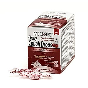 Medique Medi-First 81550 Cherry Cough Drop, 50 Drops