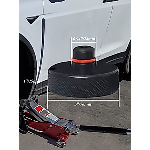 SYOAUTO Jack Pad for Tesla Model 3/Y/S/X Tesla Pucks Rubber Lifting Jack Pad 4 Packs Tesla Model Y Accessories 2024 2023 2022 2021