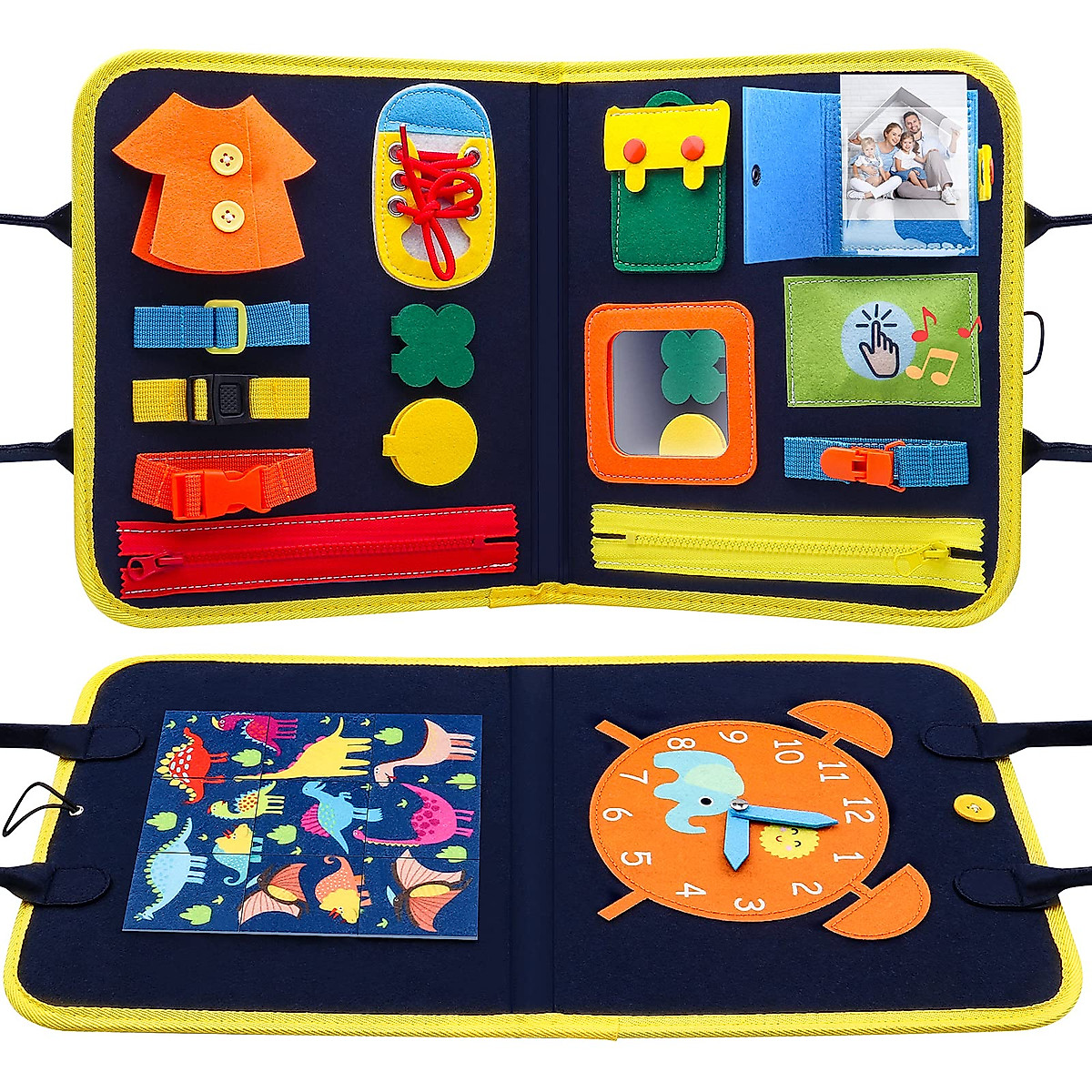 Toddler Toys for 1 2 3 4 Year Old Girls Boys,Busy Board Montessori Toys for 1-4 Year Old,Sensory Toys for Toddler Age 2-4,Preschool Educational Toys for Developing Basic Skill,Gifts for 2-4 Year Old