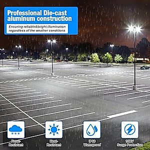 G GJIA led Parking lot Light with Wall Mount Bracket