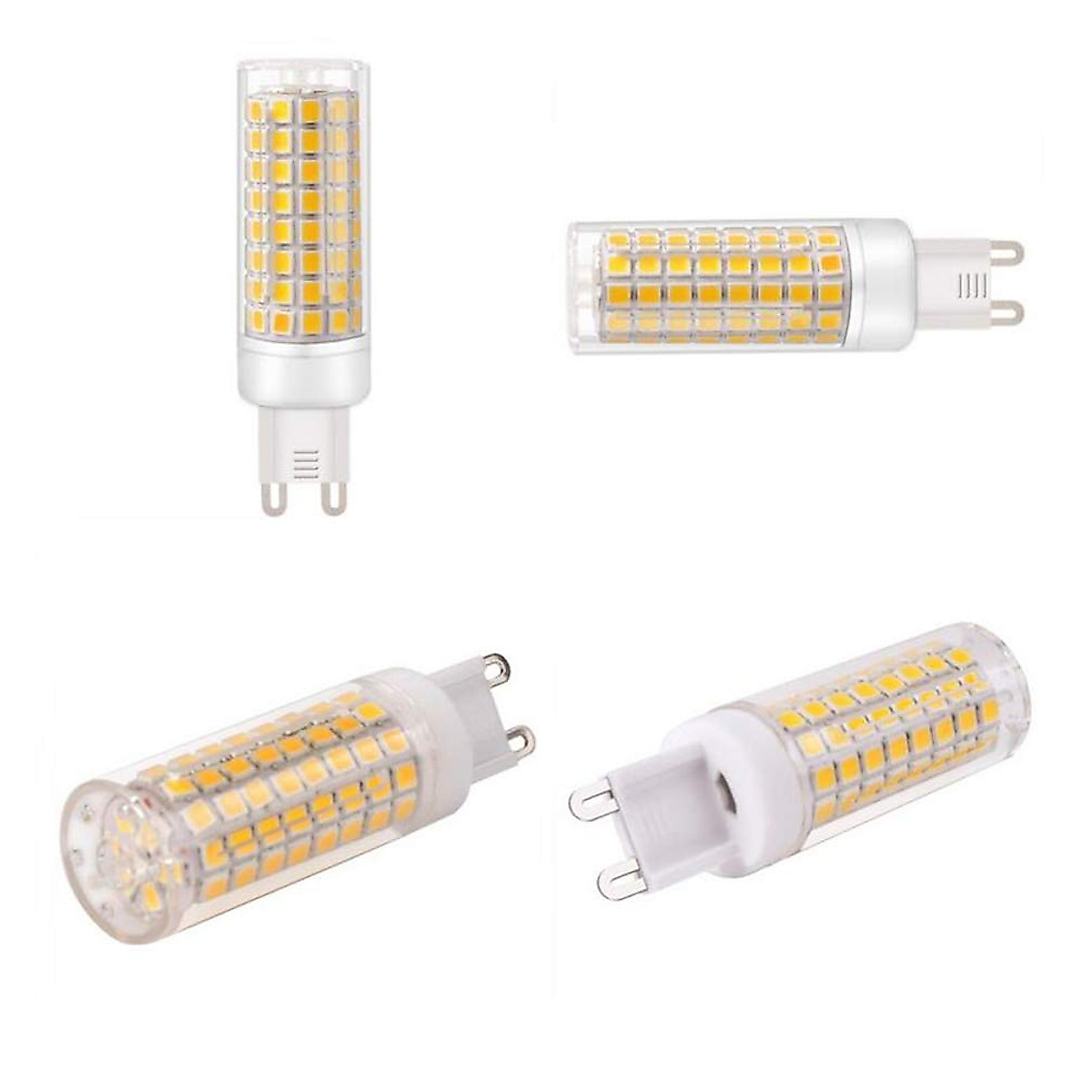 G9 LED Light Bulbs G9 Bi-Pin Base 9W (Equivalent to 100W Halogen Replacement) Warm White 3000K LED Corn Light for Home Living Room Bedroom Chandelier,102 LED 2835 SMD,Pack of 3