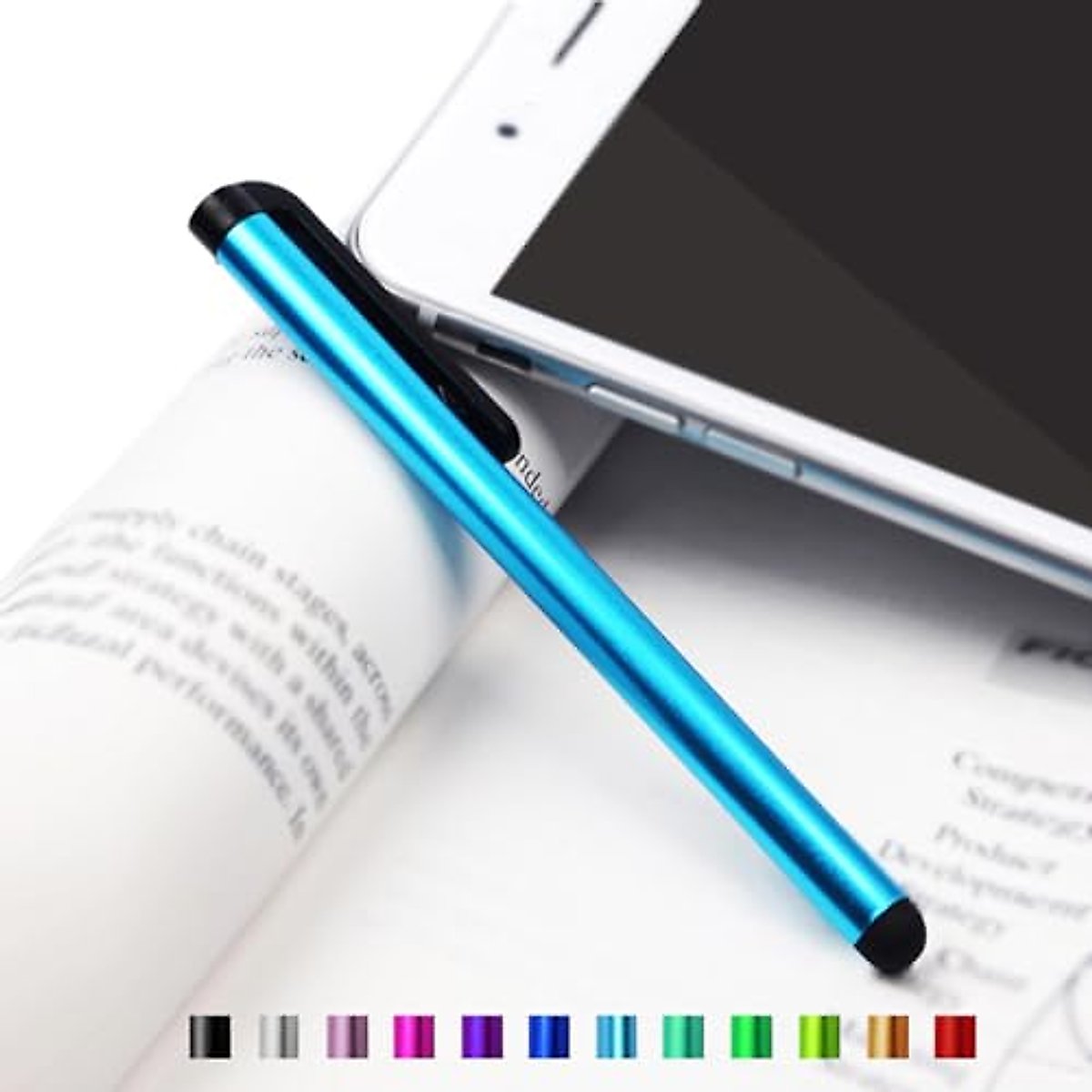 Tek Styz Premium Stylus Compatible with Your Plantronics BackBeat Fit 2100 P/N 212201-99 with Custom Capacitive Touch 3 Pack! (Silver)