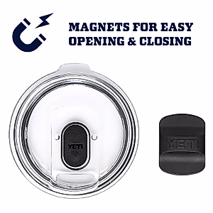 YETI Rambler 20 oz Tumbler with Handle Set, (1) 20 oz MagSlider Tumbler, and (1) 20 oz Handle, Black