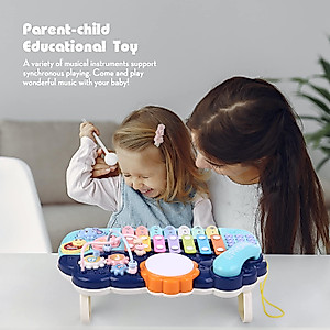 alobeby Baby Toys 6 Months Plus Musical Toy, Kids Electronic Piano Keyboard Xylophone Drum Toys Set with Light, Eduactional Gift Sets for Baby Infant, Toddler Girls Boys Toys