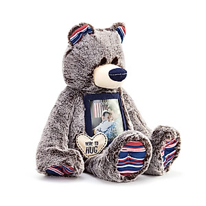 DEMDACO Military Here to Hug Photo Natural Brown 12 inch Plush Polyester Stuffed Bear