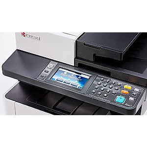Kyocera ECOSYS M5526cdw All-in-One Color Laser Printer (Print/Copy/Scan/Fax), 27 ppm, Up to Fine 1200 dpi, Gigabit Ethernet, Wireless & Wi-Fi Direct, Standard Duplex, 4.3in Touchscreen Panel, 512 MB