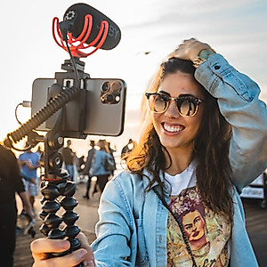 JOBY GorillaPod Advanced Mobile Vlogging Kit, Universal Vlogging Kit, Mobile Phone Creators, Beamo LED Light, Wavo Microphone, GripTight Phone Clamp, Dynamic Microphones, Mini Microphone