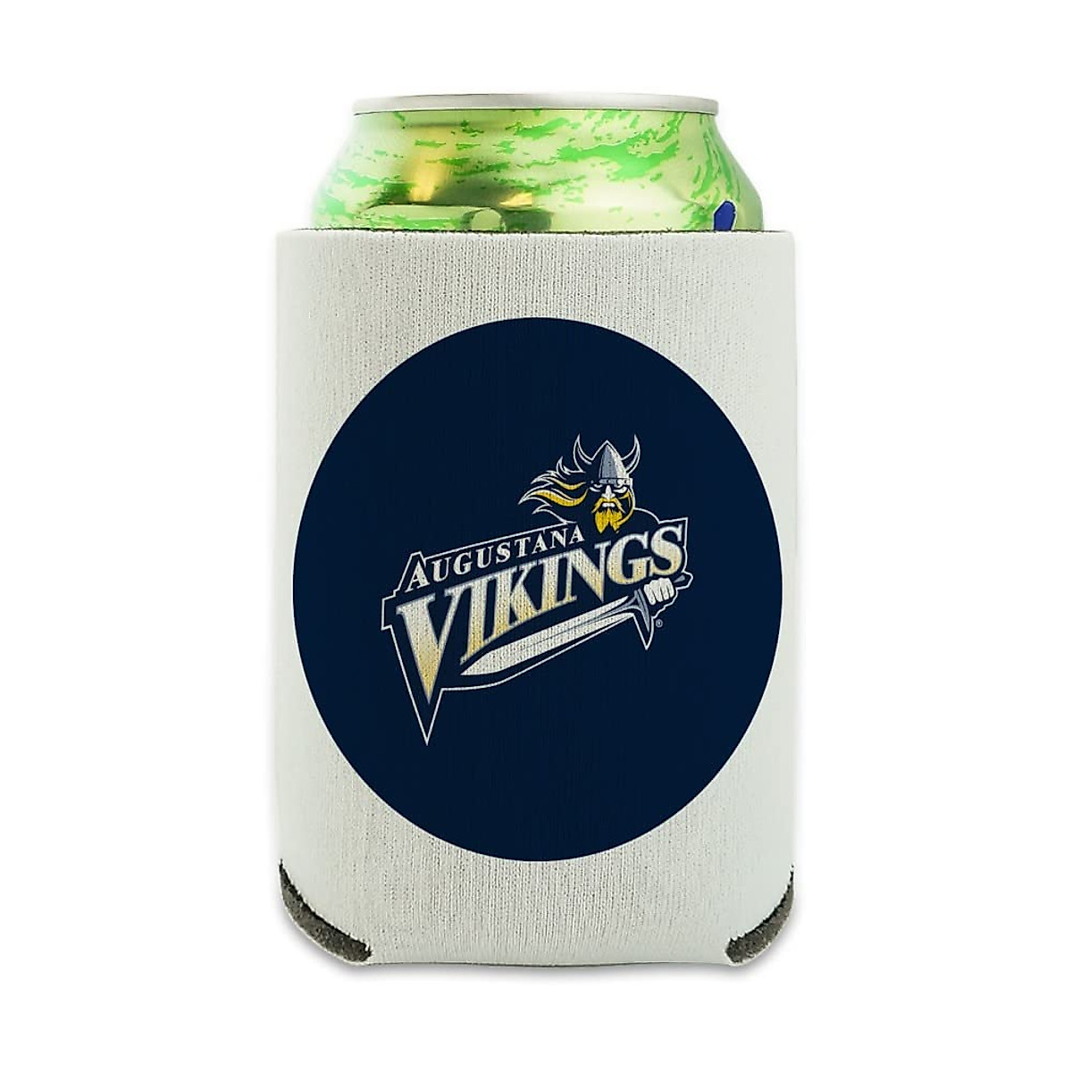Augustana University Primary Logo Can Cooler - Drink Sleeve Hugger Collapsible Insulator - Beverage Insulated Holder