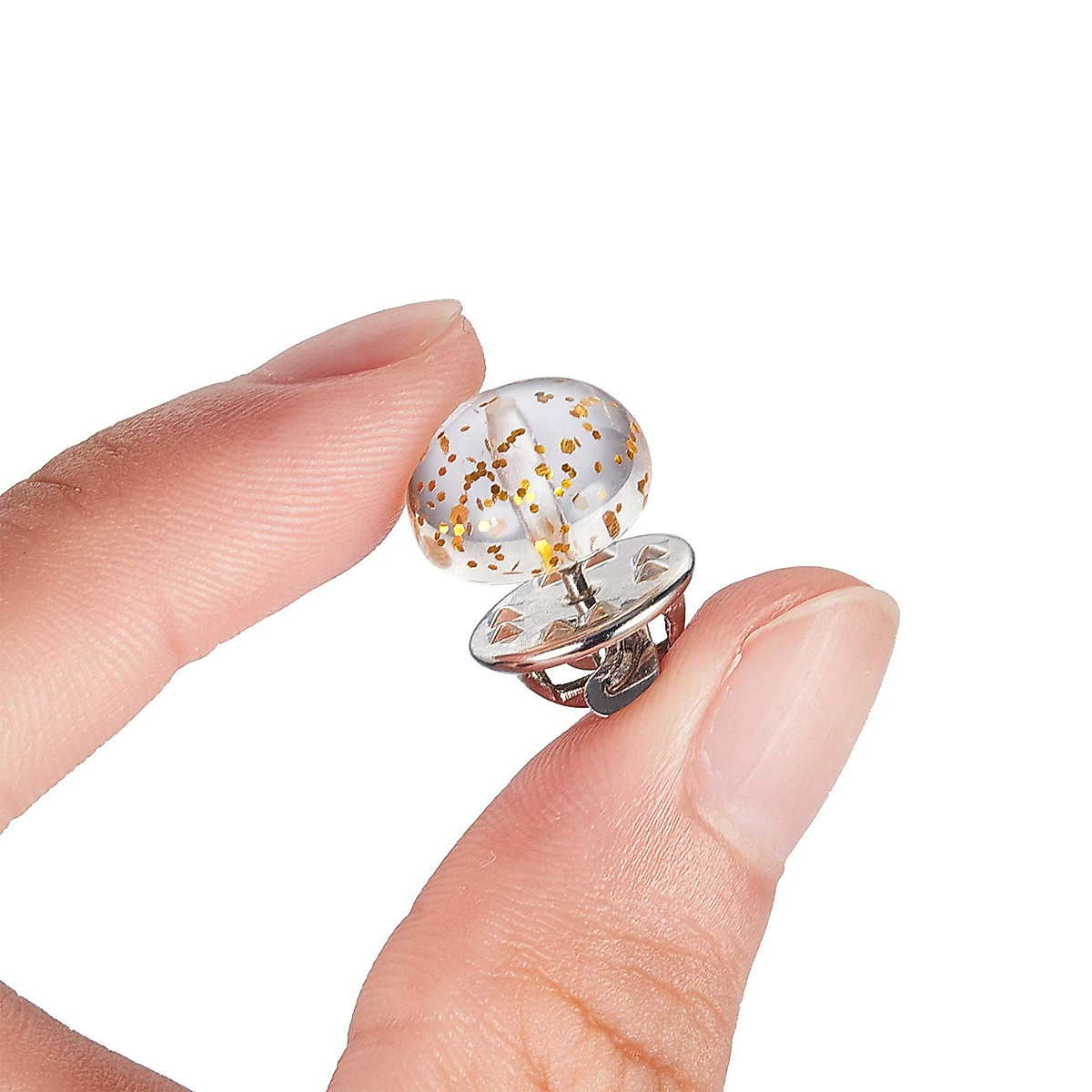 Hicarer 30 Pieces Cover up Buttons Pins Brooch for Women Safety Modesty Pins Cleavage Cover up Anti Exposure Fixed Brooches Pin for Shirt Clothes Dress Coat Sweater Decorations