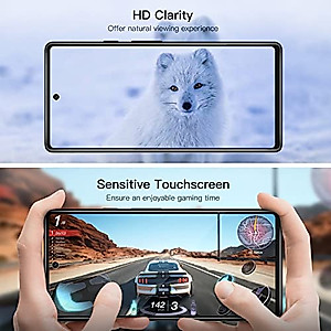 JETech Screen Protector for Google Pixel 6a 6.1-Inch with Camera Lens Protector, Easy Installation Tool, Fingerprint Compatible, Tempered Glass Film, HD Clear, 2-Pack Each