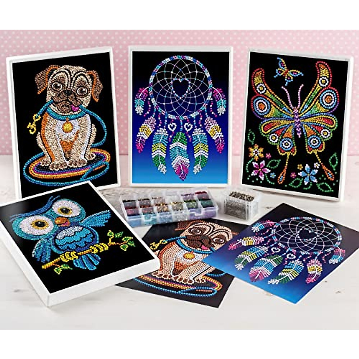 Sequin Art Red, Dolphin, Sparkling Arts and Crafts Picture Kit, Creative Crafts