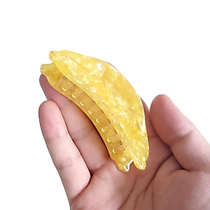 Banana Claw Clips,Cellulose Acetate Hair Clips,Small Claw Clips for Women