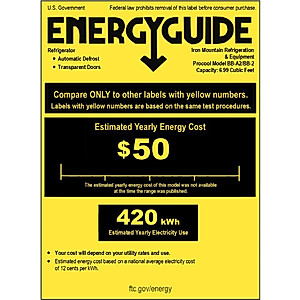 Procool Refrigeration 2-door Glass Front Counter Height Back Bar Beverage Cooler; 36" Wide