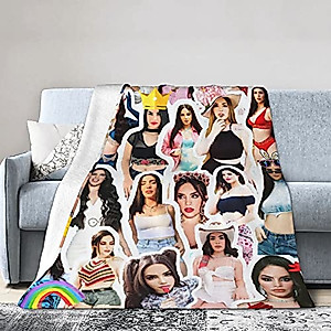 Blanket Kimberly Loaiza Soft and Comfortable Warm Fleece Blanket for Sofa,Office Bed car Camp Couch Cozy Plush Throw Blankets Beach Blankets