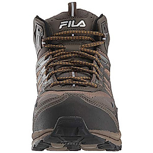 Fila Men's Hail Storm 3 Mid Composite Toe Trail Work Shoes Shoe, Walnut/Major Brown/Gold Fusion, 11 D US