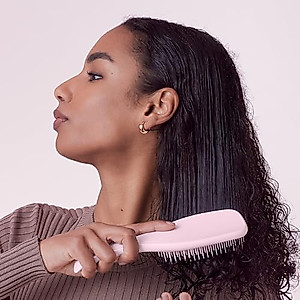Tangle Teezer The Ultimate Detangler Plant Brush, Dry and Wet Hair Brush Detangler for All Hair Types, Marshmallow Pink