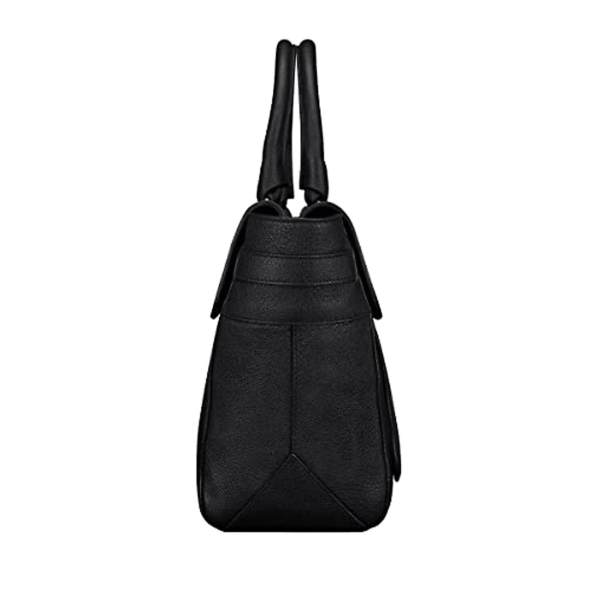 Maxwell Scott | Womens Luxury Leather Small Tote Bag Purse | The Paluzza | Handmade In Italy | Black Pebbled