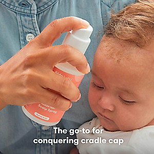 Oh Cr*p! Cradle Cap Flake Fixer Scalp Spray + Scalp Mask Duo by Frida Baby Soothes Baby's Scalp, Prevents Dryness and Flakes