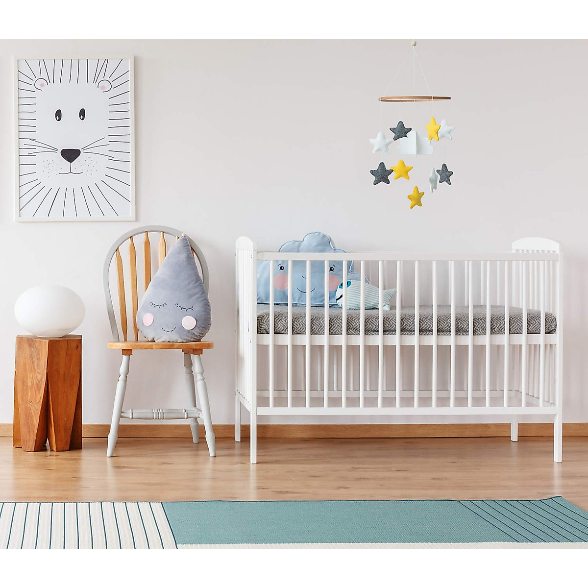 Baby Crib Mobile by Cheeky Owl - Dreamy Cloud and Stars for Nursery Decor and Ceiling Decoration, Gender Neutral, and Handmade Premium Materials