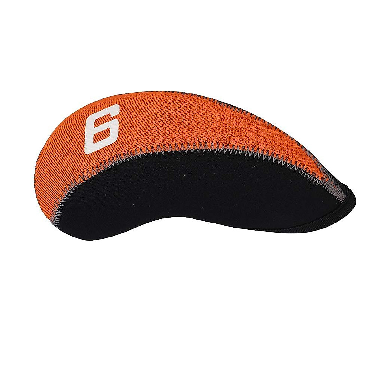 11pcs/Set Neoprene Iron Headcover Set with Large No. for All Brands Callaway,Ping,Taylormade,Cobra Etc. (Orange & Black)