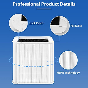 211+ Replacement Filter Compatible with Blueair Blue Pure 211+, 211+ auto and Max Air Puri-fier, 2 Pack 211+ Replacement