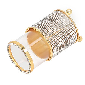 POYHKFD 6Pcs Coffee Spoons Set with Holder, Small Stainless Steel Gold Dessert Spoons Set, Zinc Alloy Gold Dessert Spoons Set, Spoon Organizer for Fruit Stirring Mixing Sugar Ice Cream Cake