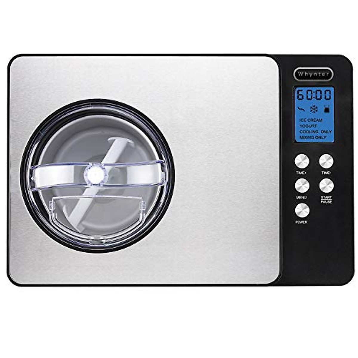 Whynter ICM-220SSY Stainless Steel Ice Cream Maker 2 Quart Capacity Bowl & Yogurt Function & Ben & Jerry's Homemade Ice Cream & Dessert Book