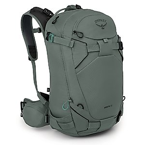 Osprey Kresta 30L Women's Ski Backpack, Pine Leaf Green