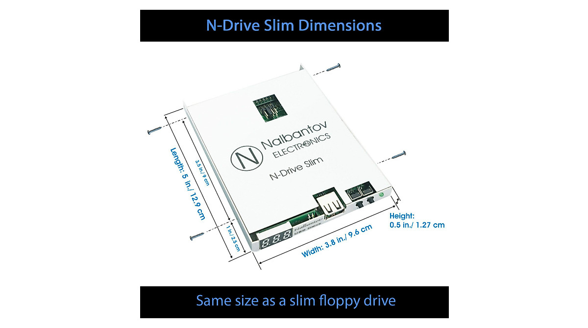 Nalbantov USB Floppy Disk Emulator for Prototrak M3 CNC | Industrial Slim