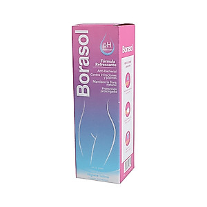 JEANNETTE Borasol Liquid Antiseptic Refreshing Femenine Wash 4 FL.Oz.(120ml)