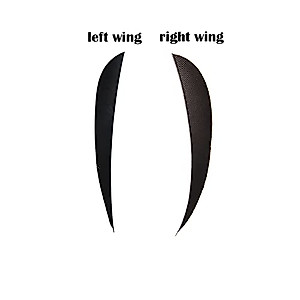 AMEYXGS 50 Pcs 3/4/5 Inch Archery Arrow Fletching Turkey Feather Fletching Right Wing Left Wing Feather Real Arrow Vanes for Hunting Arrow Accessories DIY Archery (white, 5 inch/left wing)