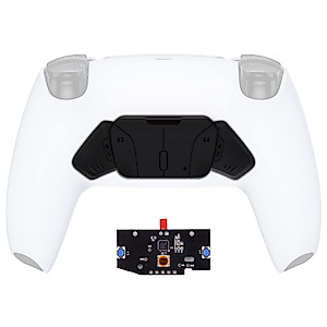 Turn RISE to RISE4 Kit – Redesigned Solid Black K1 K2 K3 K4 Back Buttons Housing & Remap PCB Board for PS5 Controller eXtremeRate RISE & RISE4 Remap kit - Controller & Other Accessories NOT Included
