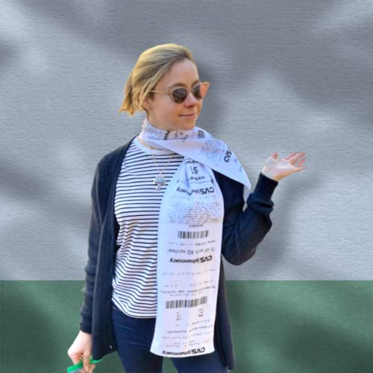 CVS Receipt Scarf, Double Sided, Hilarious 100% Fleece Scarf. Looks Like a Real CVS Receipt