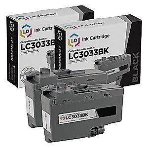 LD Compatible Ink Cartridge Replacements for Brother LC3033BK Super High Yield (Black, 2-Pack)