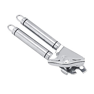 MOUMOUTEN Can Opener, Manual Handheld Can Opener Smooth Edge Stainless Steel Can Openers Kitchen Gadget with Multifunctional Bottles Opener