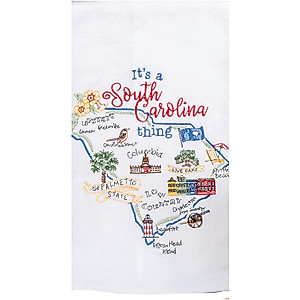 2 Piece Kay Dee Home State Of South Carolina Embroidered Kitchen Towel Bundle